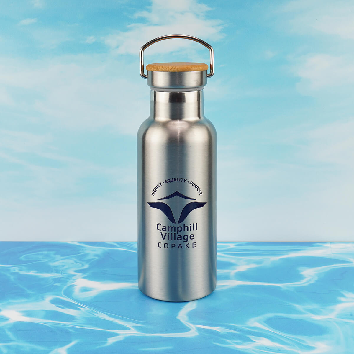 Oahu Stainless Canteen - Camphill Village Logo | Camphill Village Store