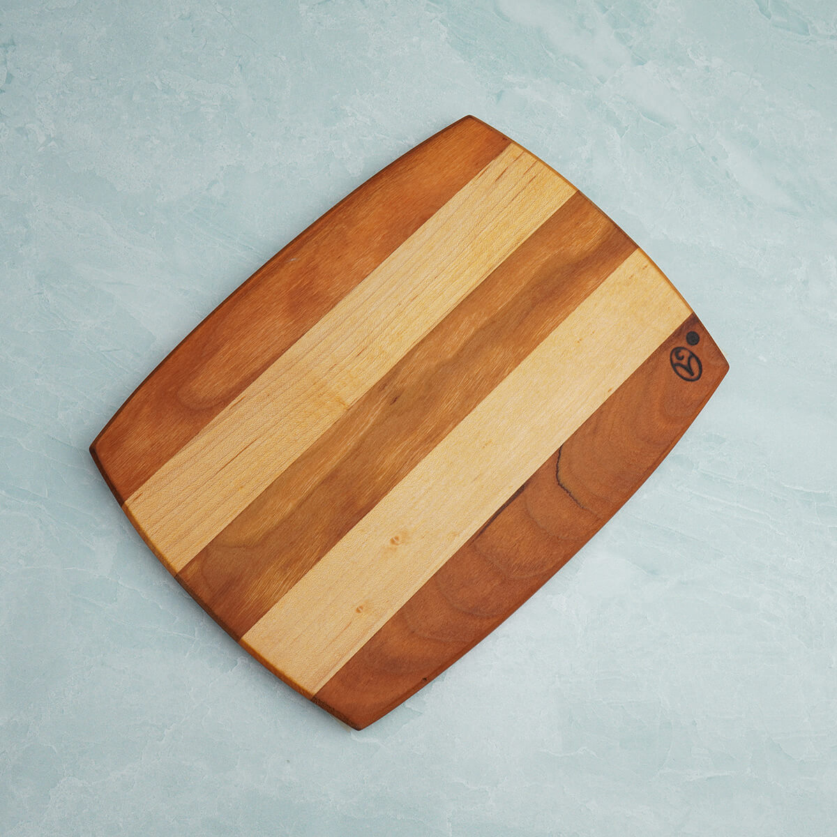 Hand Crafted Small Cutting & Serving Striped Board | Camphill Village Store