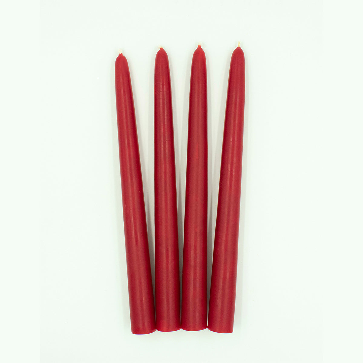 Natural Beeswax Advent Tapers - 4 pack Red | Camphill Village Store