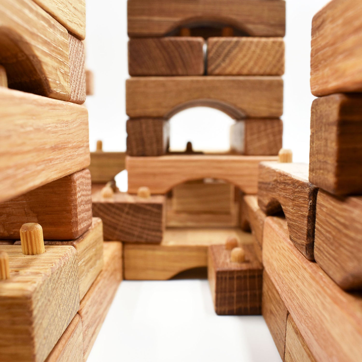 Hand Crafted Interlocking Wooden Blocks - Mega Box | Camphill Village Store