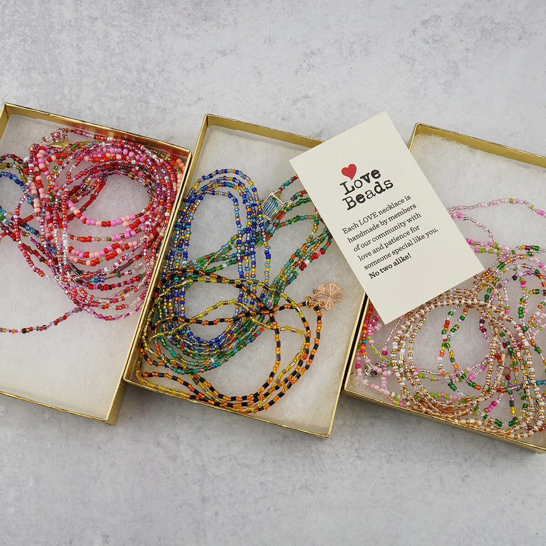 60's & 70's LOVE Beads - Set of 3 | Camphill Village Store