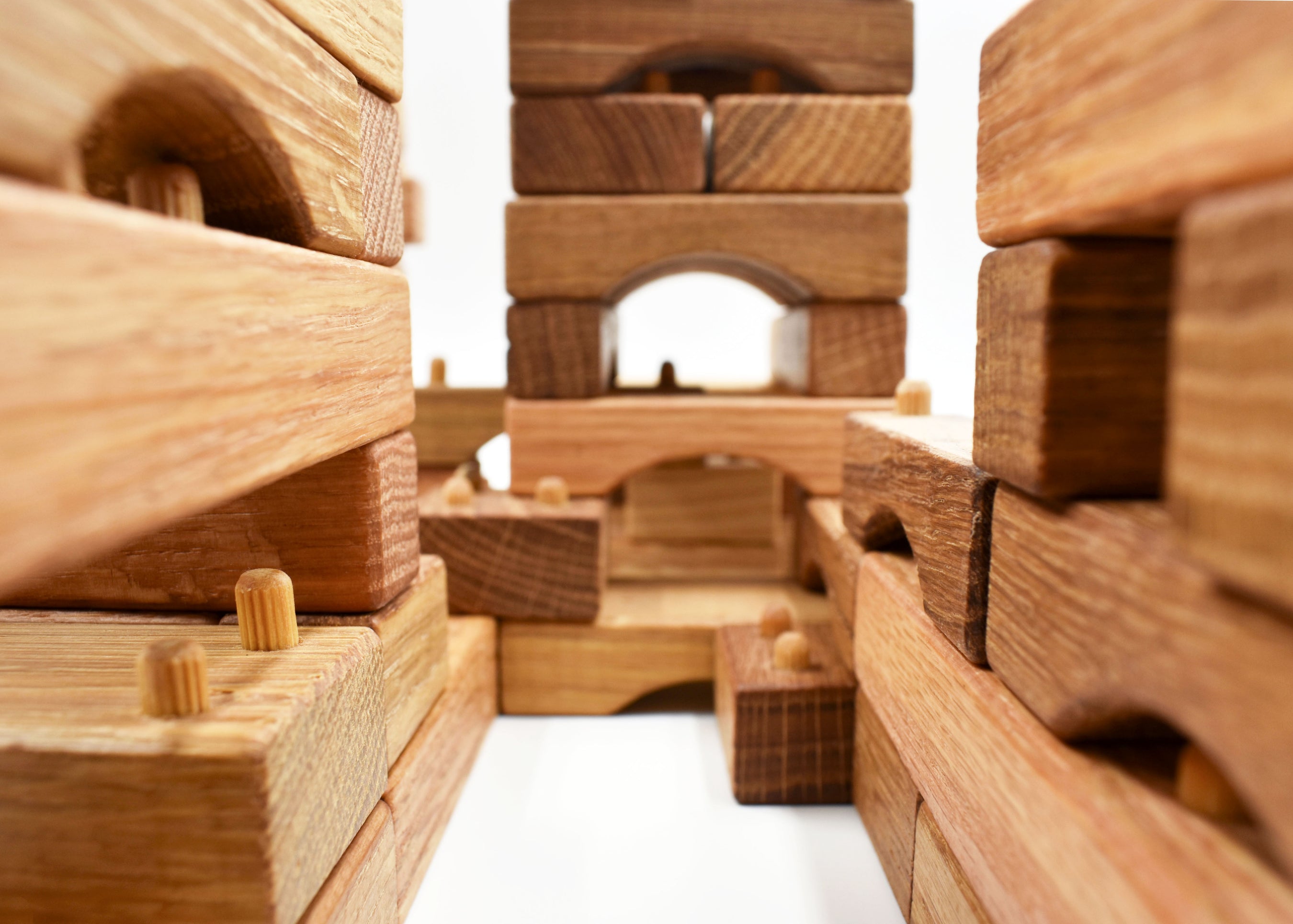 Hand Crafted Interlocking Wooden Blocks - Mega Box | Camphill Village Store
