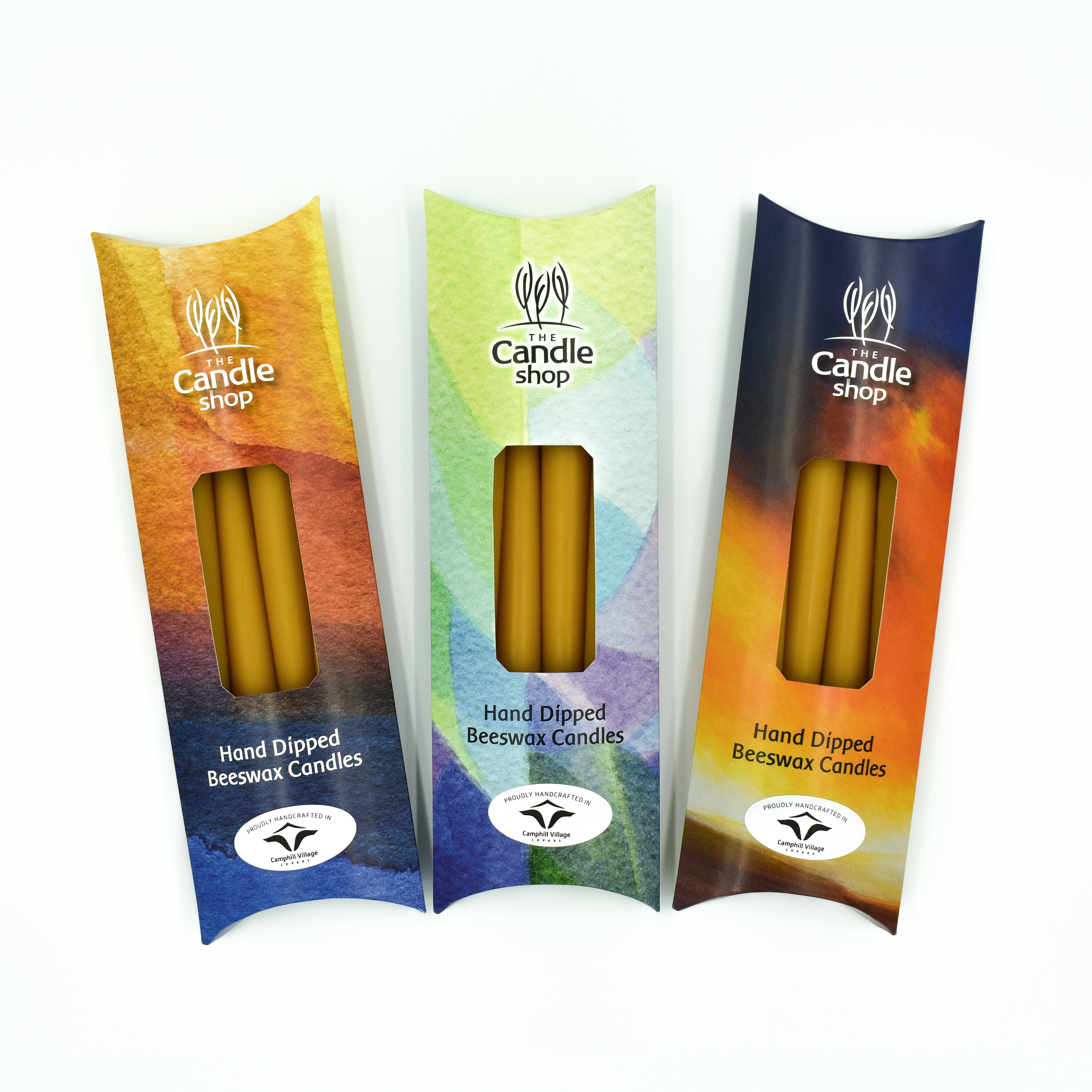 Natural Beeswax Taper Candles - 4 pack | Camphill Village Store