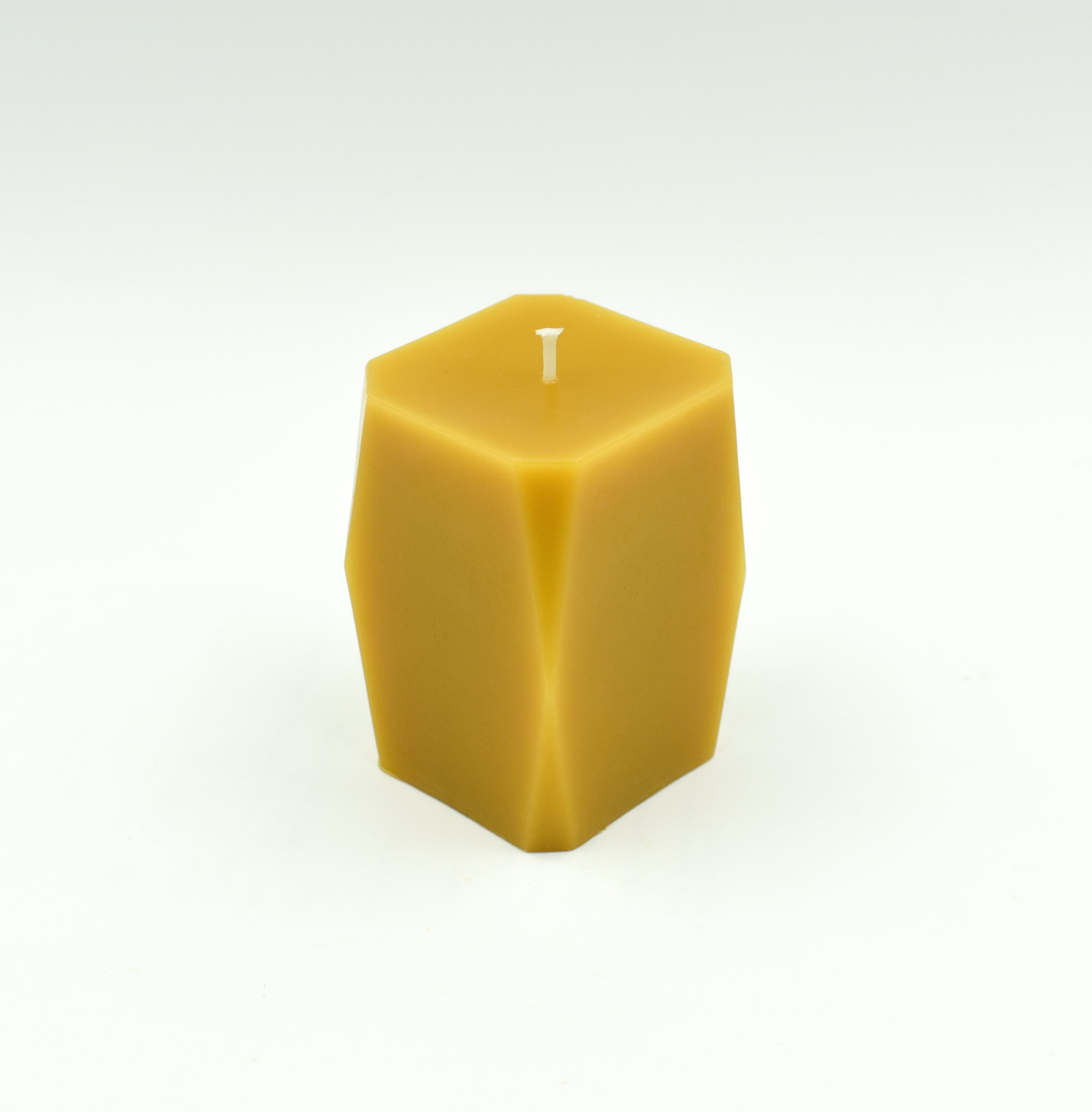 Natural Beeswax Prism Votive Candle | Camphill Village Store