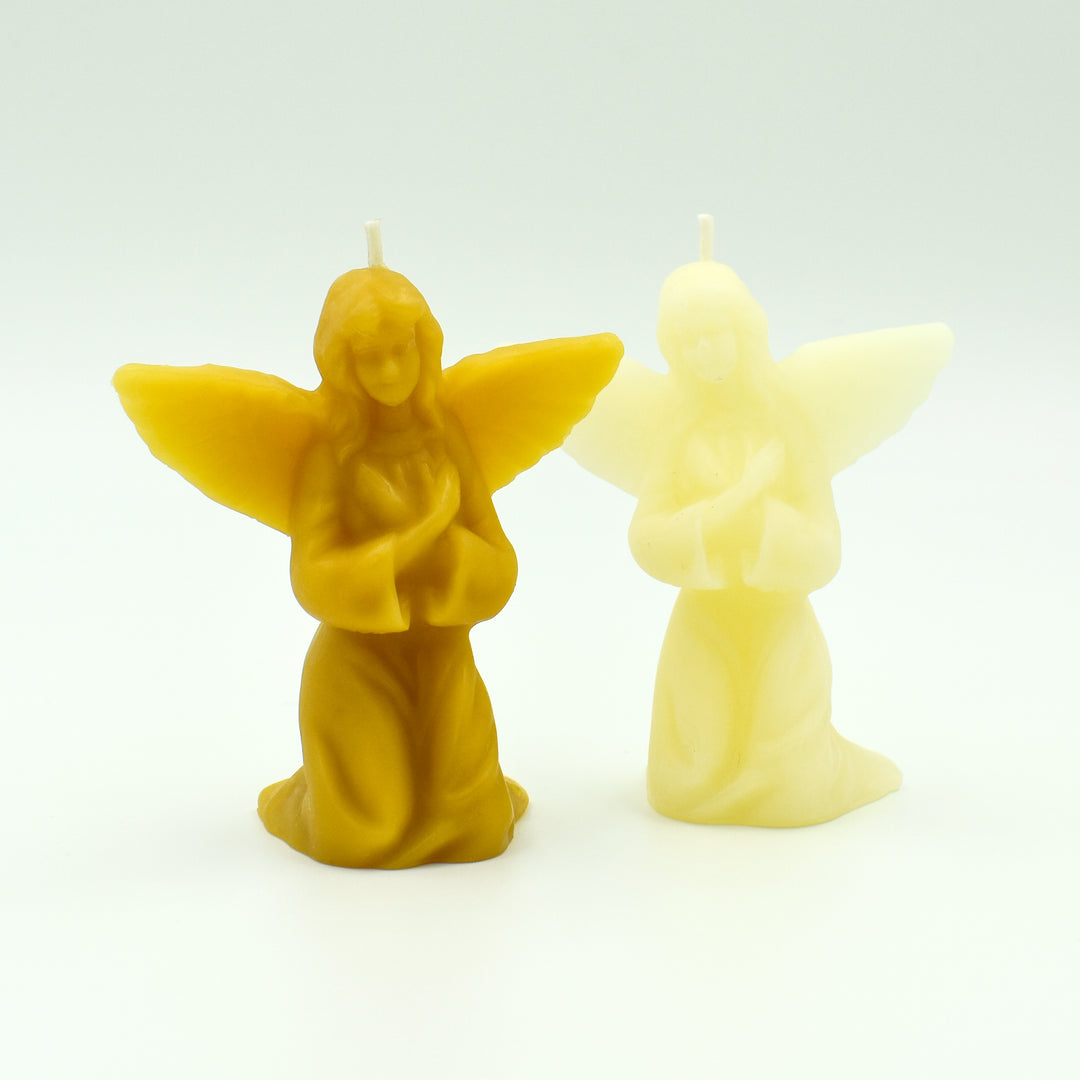 Natural Beeswax Praying Angel Candle | Camphill Village Store
